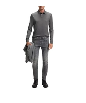 Hugo Boss Slim-fit Long-sleeve Polo Shirt