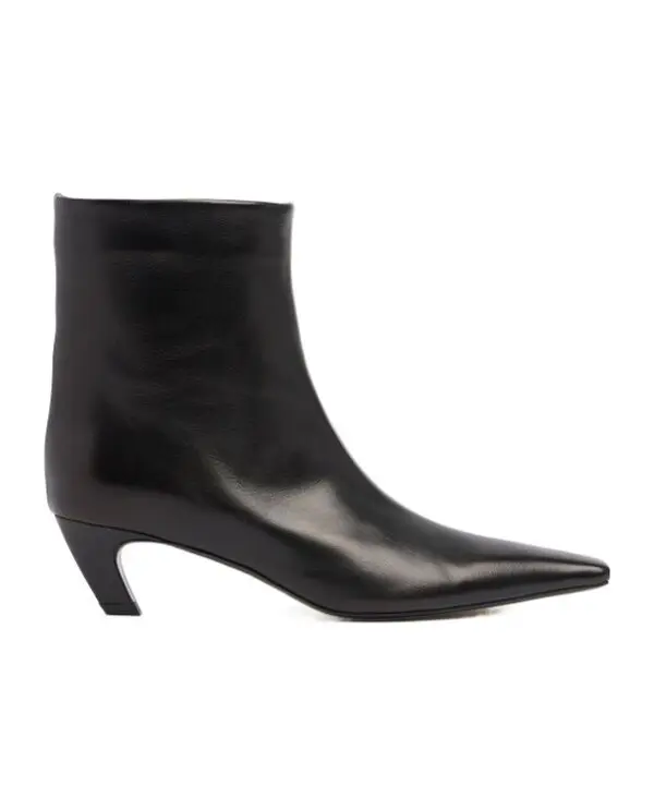 Khaite Ankle Boots With Block Heel - Black