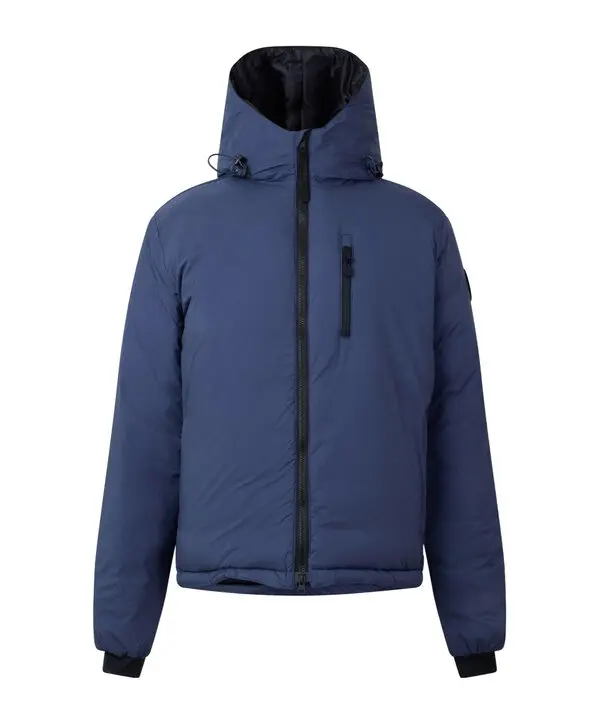 Canada Goose Dwr Wind Resistant Hooded Short Puffer Jacket - Blue