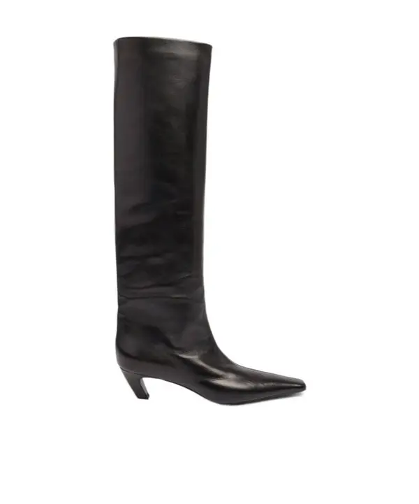 Khaite Knee-high Boots With Block Heel - Black