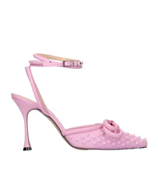 MACHMACH Stiletto Heel Sandals With Ankle Strap
