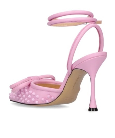 MACHMACH Stiletto Heel Sandals With Ankle Strap