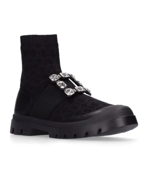 ROGER VIVIER Ankle Boots With Metal Applications