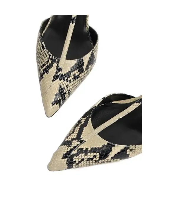 Khaite Slingback Spool Heel Pointed Toe - Nude