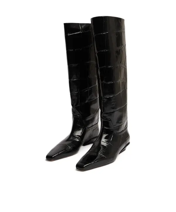 Paris Texas Low Heel Knee-high Boots