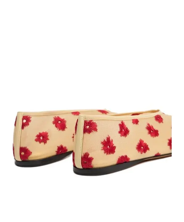 Proenza Schouler Low Slip-on Shoes With Floral Applications