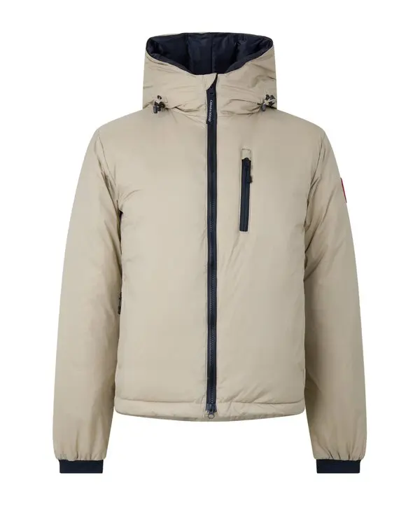Canada Goose Lodge Down Hooded Short Puffer Jacket