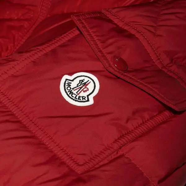 Moncler Short Glossy Hooded Down Jacket