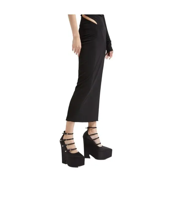 Versace Mules With Block Heel And Straps