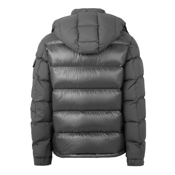 Moncler Short Shiny Hooded Down Jacket