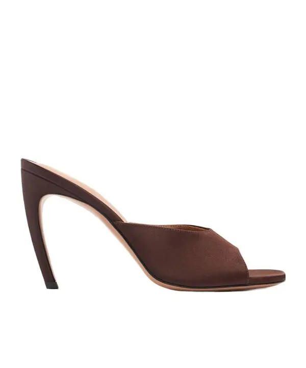 Attico Open-toe Mules With Stiletto Heel - Red