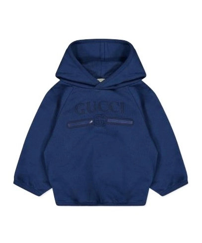 Gucci Raglansleeve Hooded Sweatshirt - Blue
