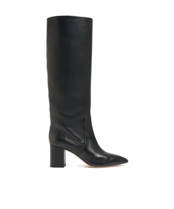 Paris Texas Knee-high Boots With Square Heel - Black