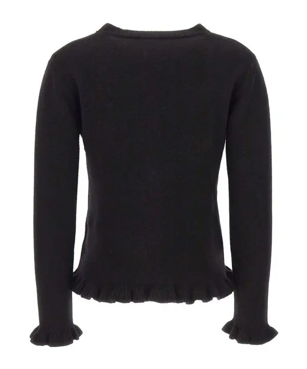 KAOS Ruffled Hem Knitted Sweater