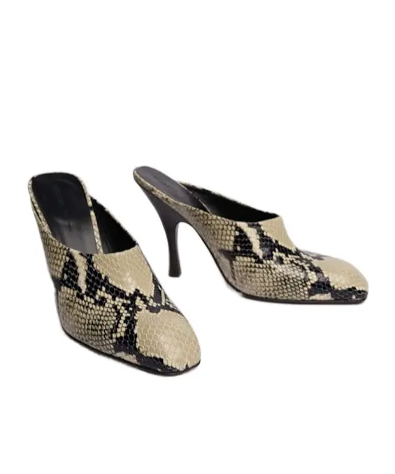 Khaite Square-toe Stiletto Mules
