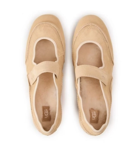 UGG Suede Hookandloop Flat Shoe