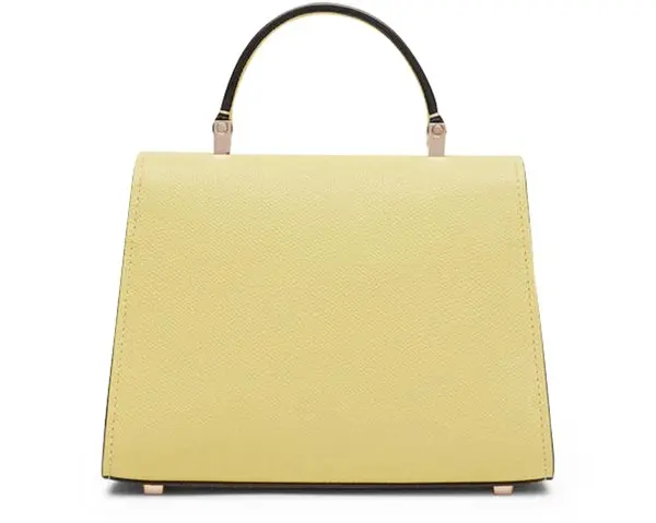 VALEXTRA Goldtone Flap Bag