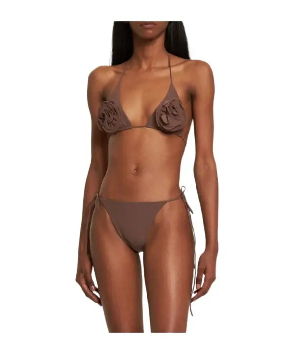 Magda Butrym Low Rise Bikini Bottoms With Side Self-tie Closures