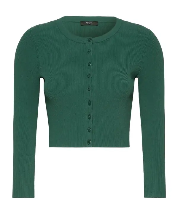 Max Mara Wkdtennis Cropped Cardigan - Green