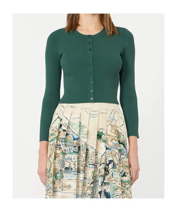 Max Mara Wkdtennis Cropped Cardigan