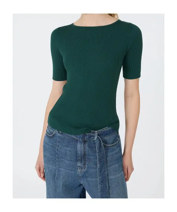 Max Mara Slim-fit Stretch Viscose Sweater