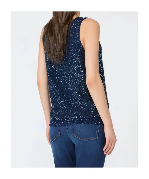 Max Mara Sequin Embellished Sleeveless Top