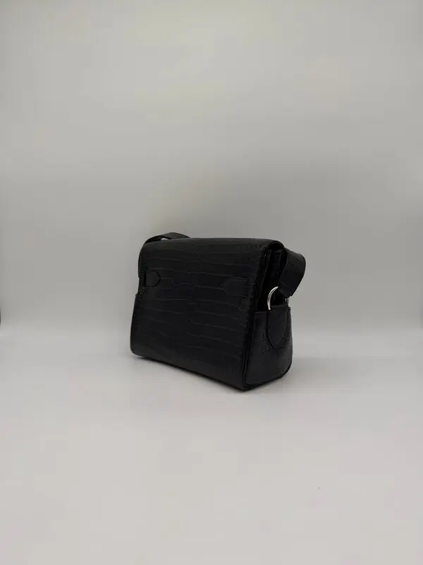 Hermès Kelly Messenger Matte Porosus Palladium Hardware