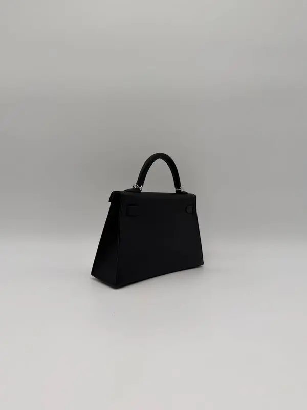 Hermès Mini Kelly Hss Verso / Bordeaux Epsom Palladium Hardware