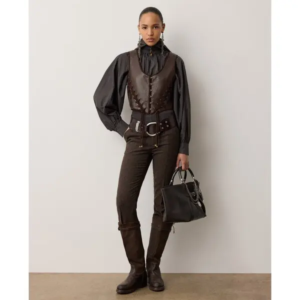 Ralph Lauren Graysen Hooded Poplin Top