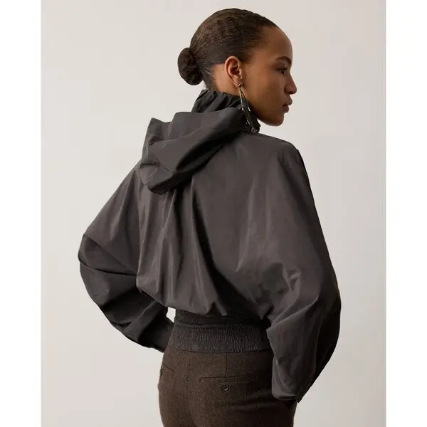 Ralph Lauren Graysen Hooded Poplin Top