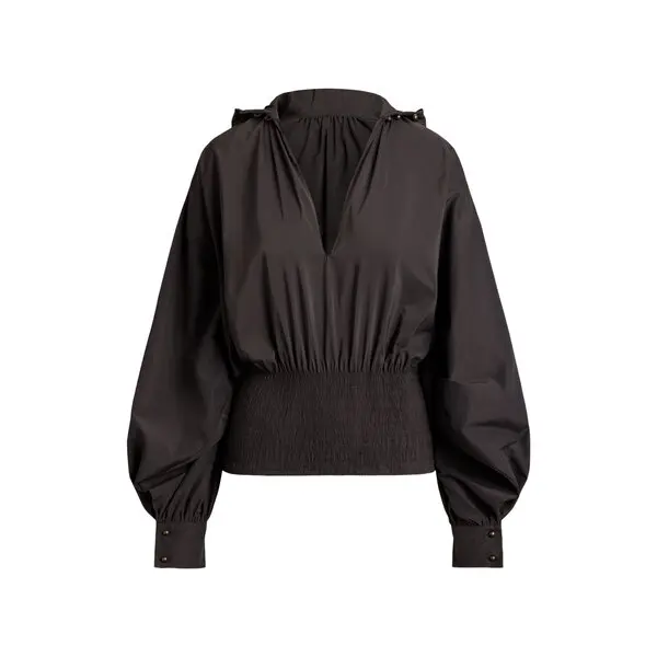 Ralph Lauren Graysen Hooded Poplin Top