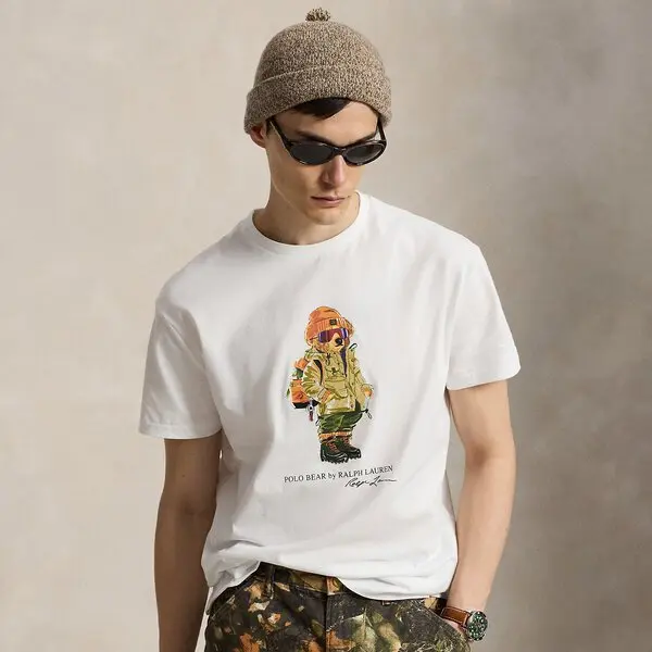 Ralph Lauren Classic Fit Polo Bear Jersey T-shirt - White