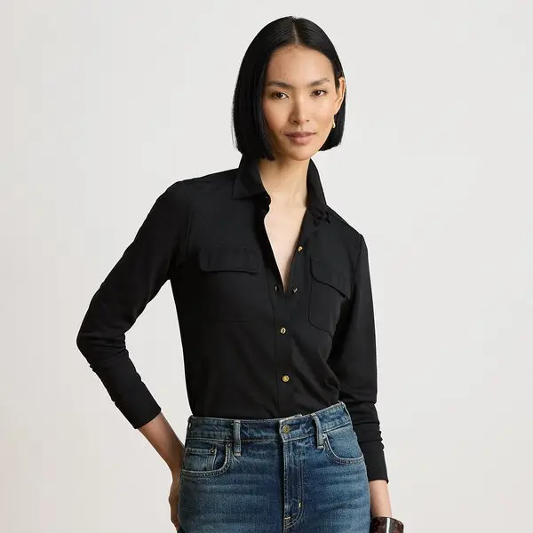 Ralph Lauren Stretch Jersey Shirt - Black