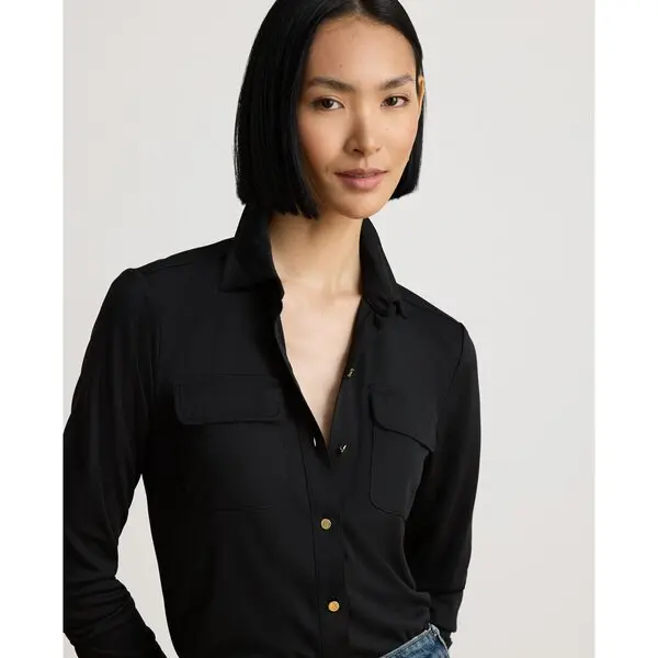 Ralph Lauren Stretch Jersey Shirt - Black