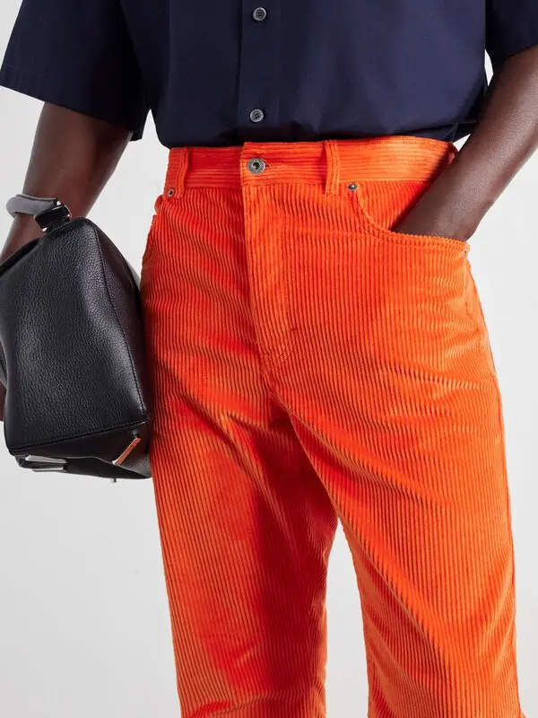 Loewe Straight-leg Cotton-corduroy Trousers