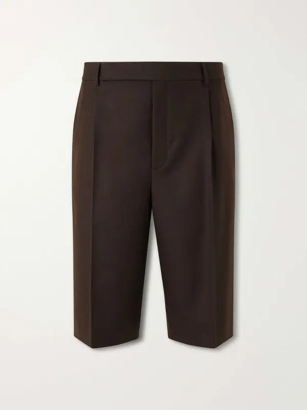 Saint Laurent Straight-leg Wool Shorts