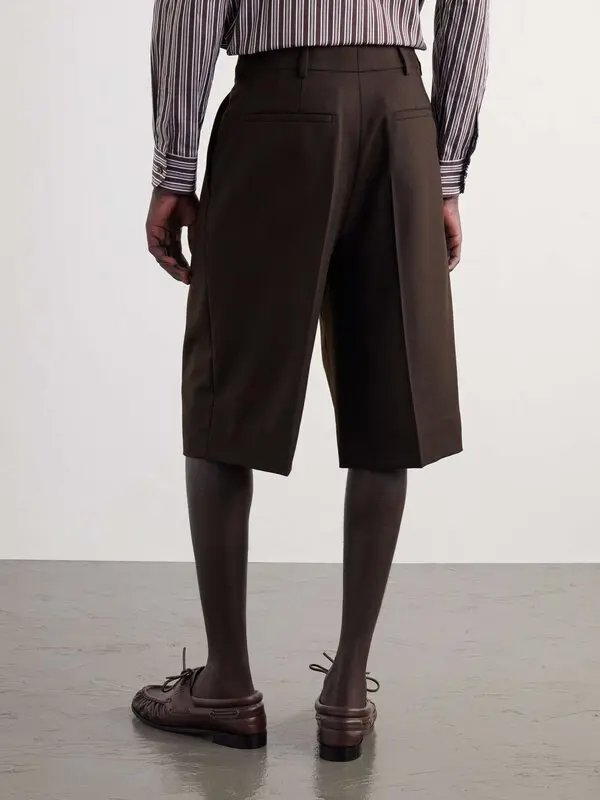 Saint Laurent Straight-leg Wool Shorts
