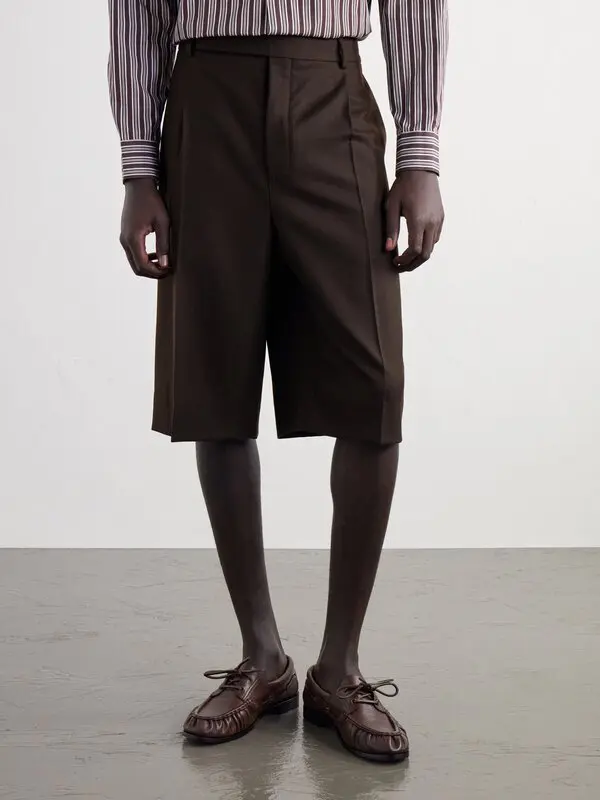 Saint Laurent Straight-leg Wool Shorts