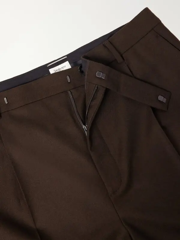 Saint Laurent Straight-leg Wool Shorts