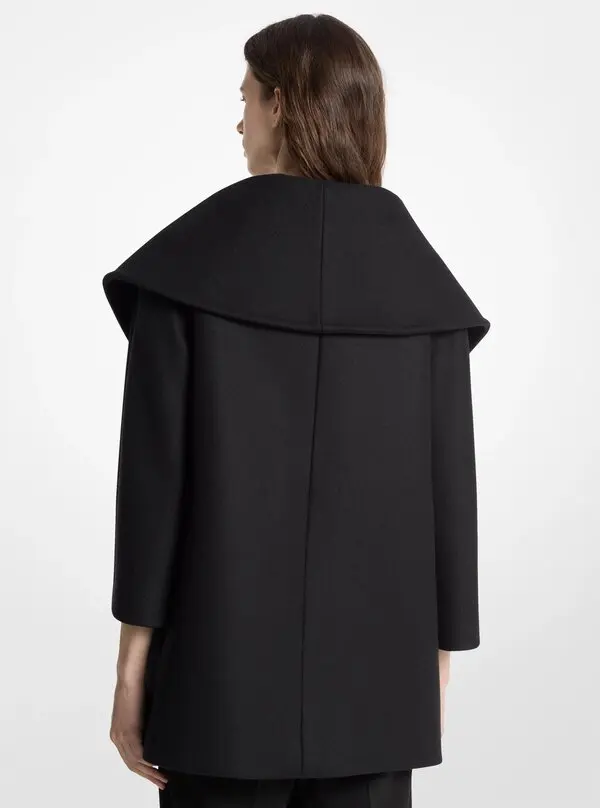 Michael Kors Wool Melton Peacoat In Size By