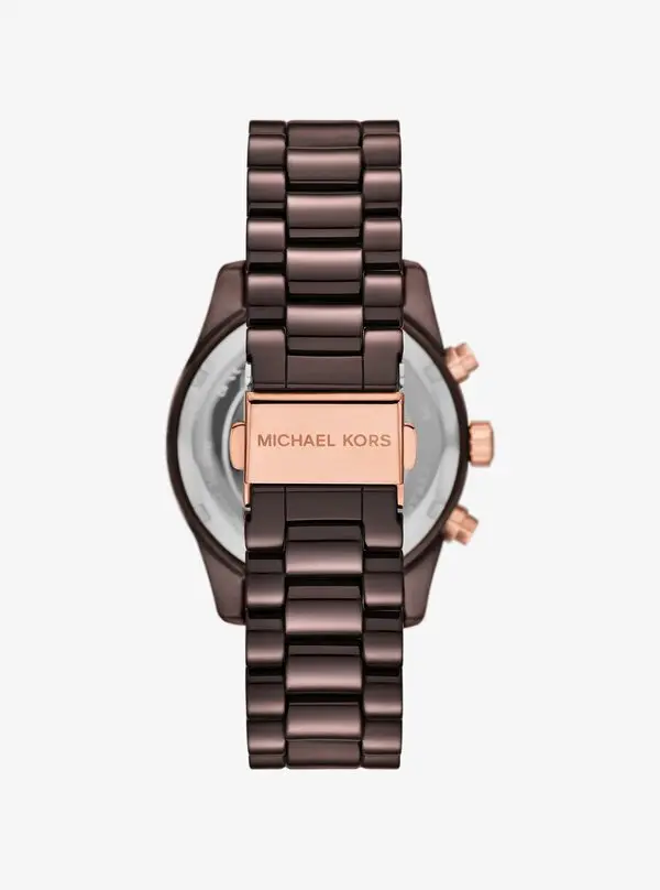 Michael Kors Lexington Pavé -tone Ceramic Watch In By