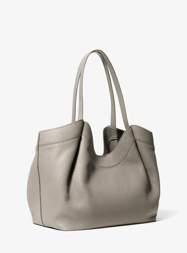 Michael Kors Nolita Large Pebbled Leather Tote Bag - Brown