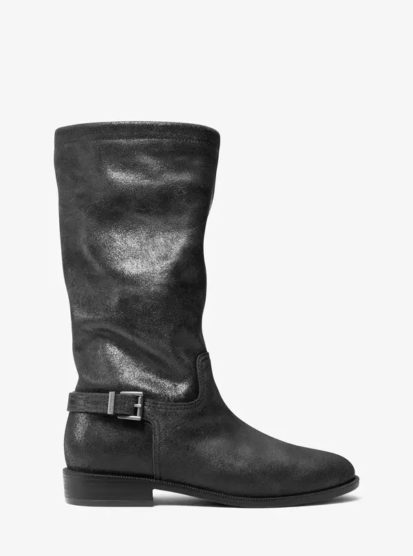 Michael Kors Harleigh Distressed Leather Boot In Size By