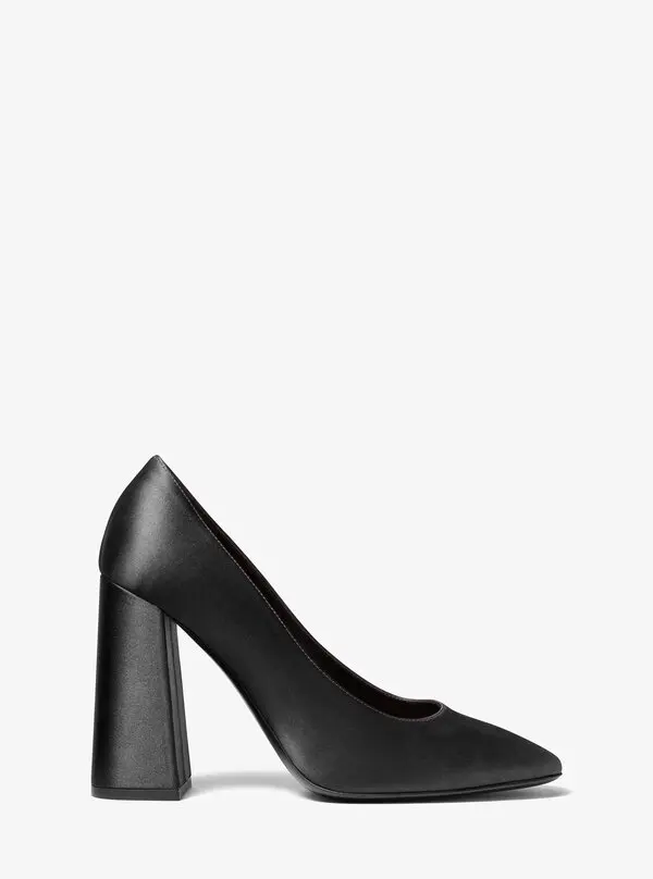 Michael Kors Anna Satin Pumps In Size By - Black