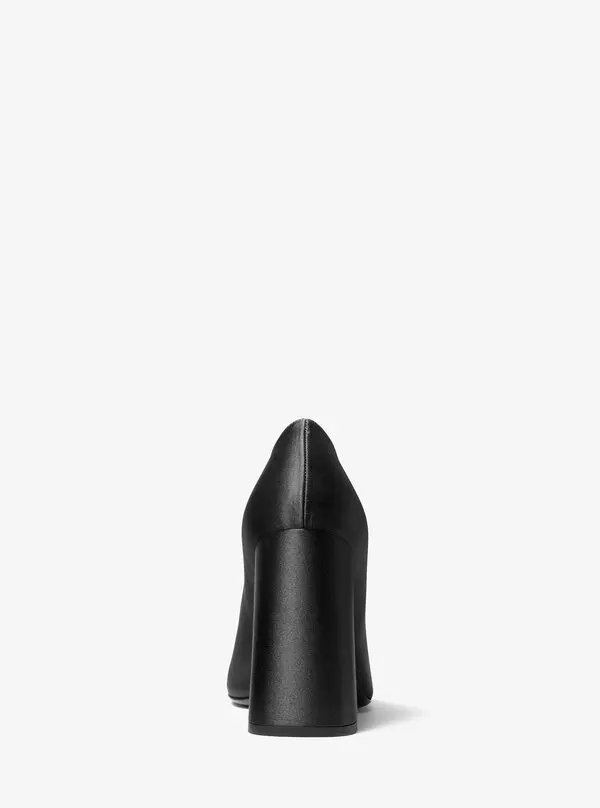 Michael Kors Anna Satin Pumps In Size By - Black