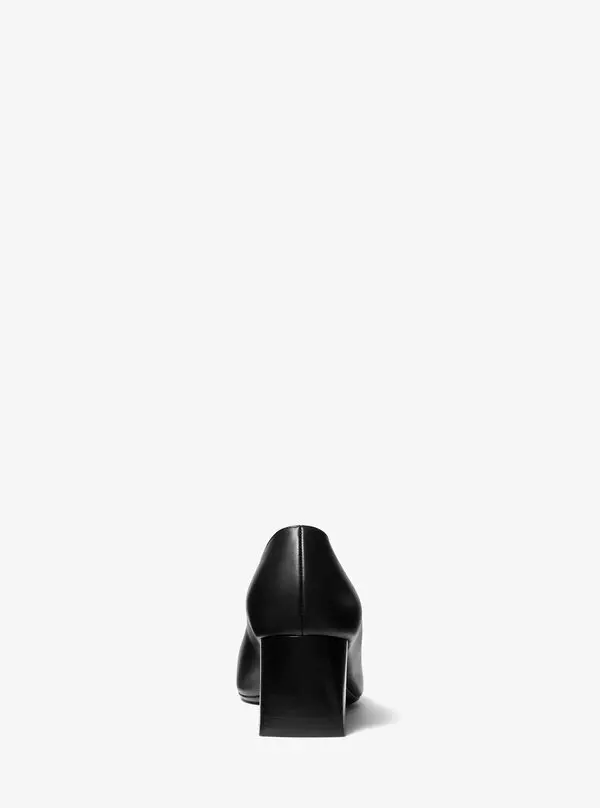 Michael Kors Maria Leather Pump In Size By - Black