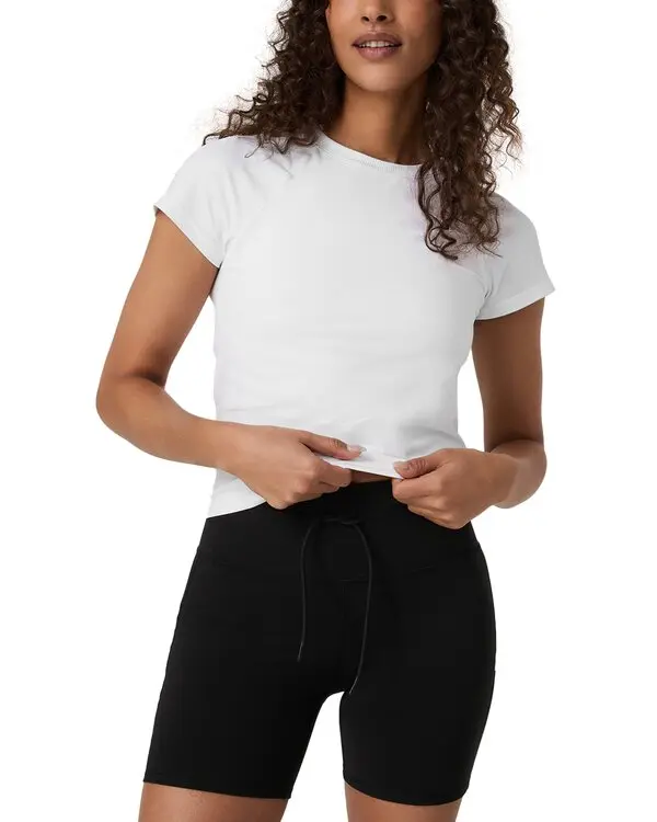 Vuori Short Sleeve Surge Seamless Tee - White