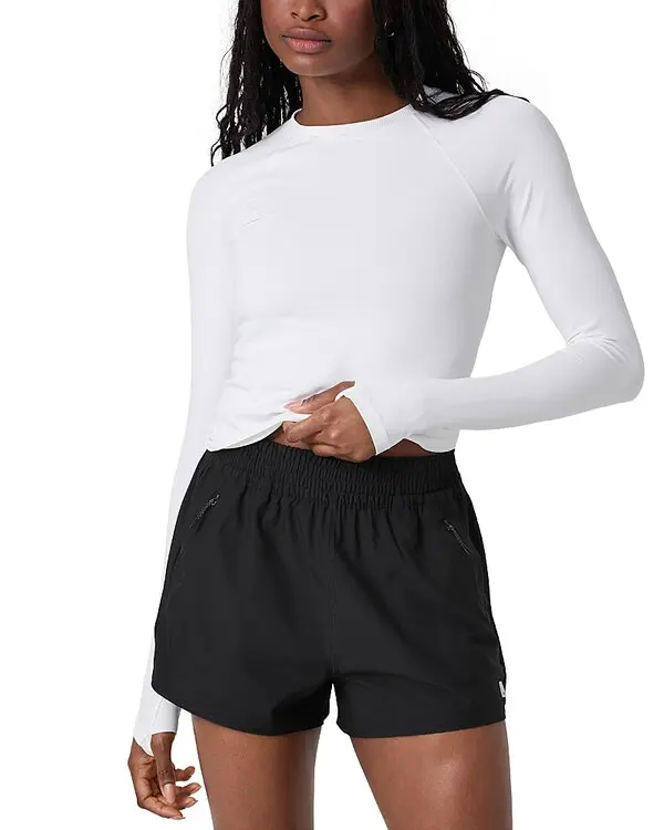 Vuori Long Sleeve Surge Seamless Tee - White