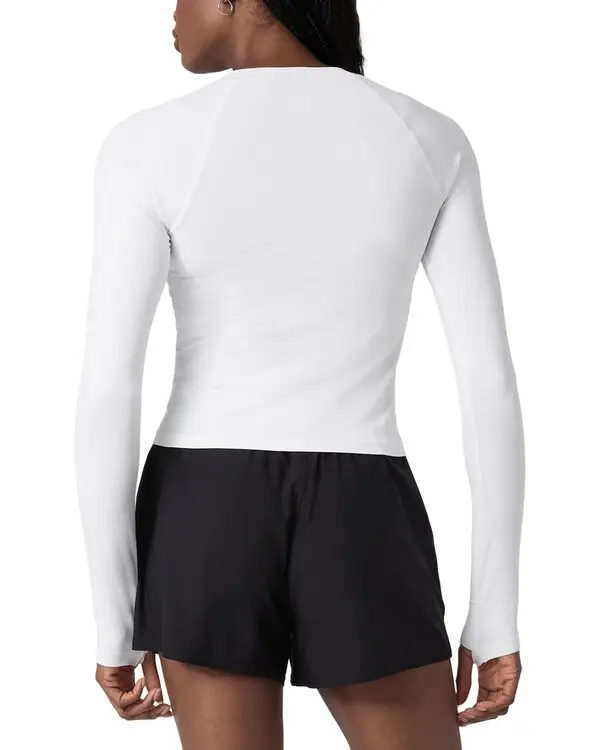 Vuori Long Sleeve Surge Seamless Tee - White