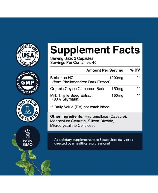 NATURE'S CRAFT Balancing Berberine Plus Complex
